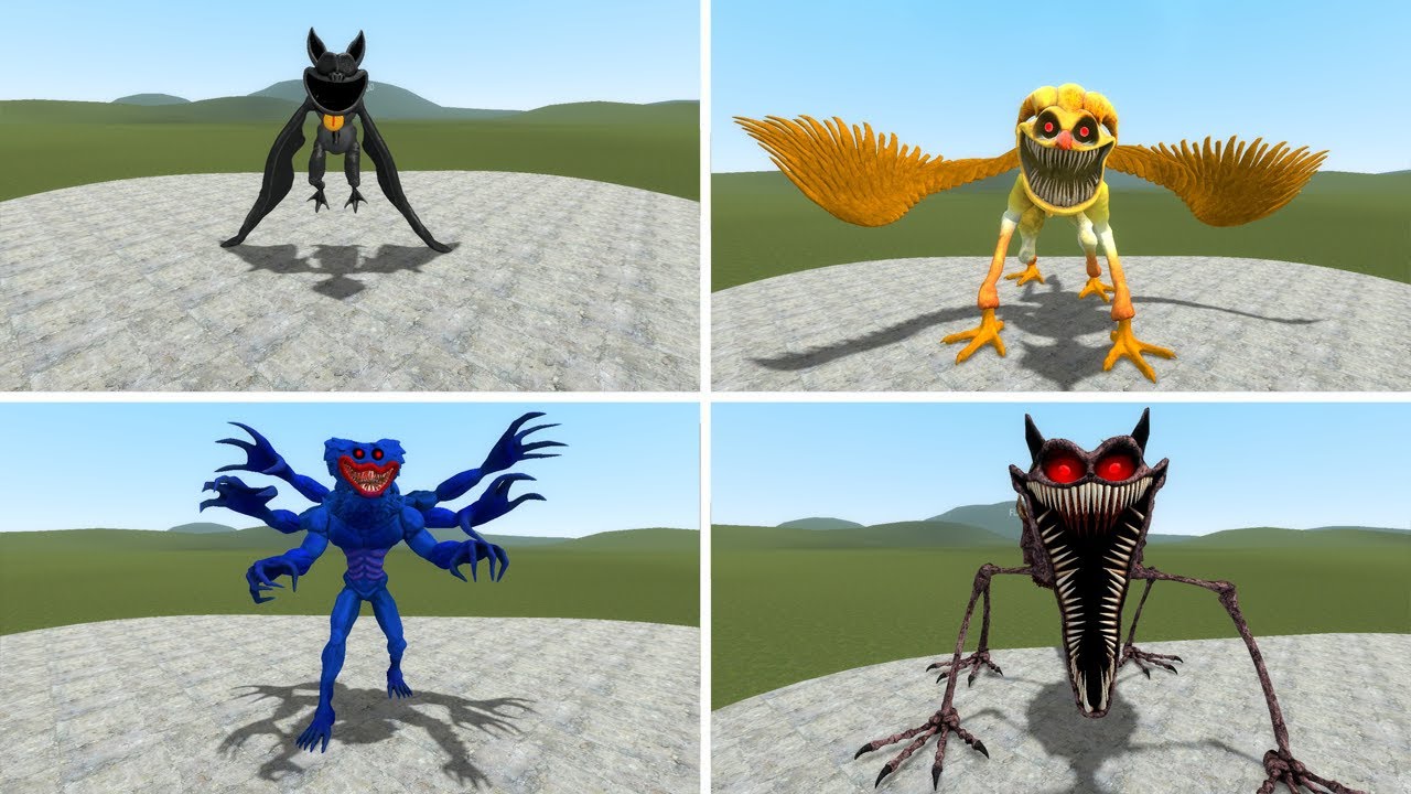 NEW ALL NIGHTMARE SMILING CRITTERS POPPY PLAYTIME CHAPTER 3 In Garry's ...