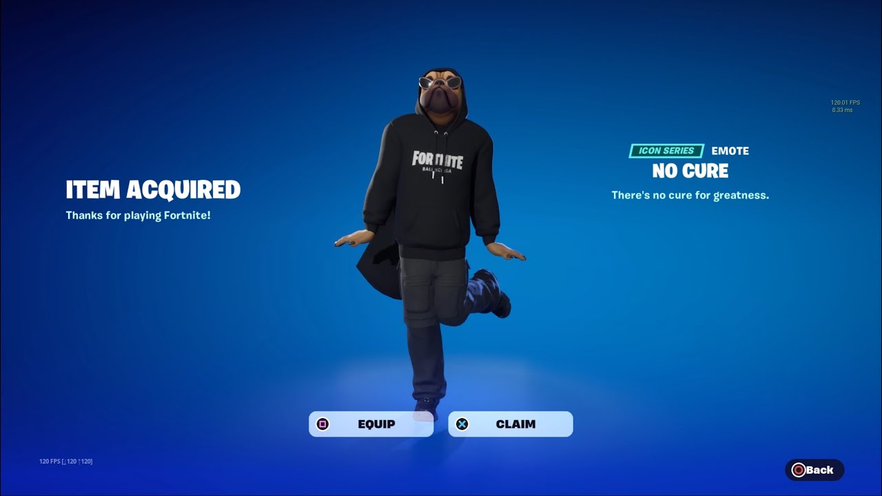 Buying the No Cure emote in Fortnite - YouTube