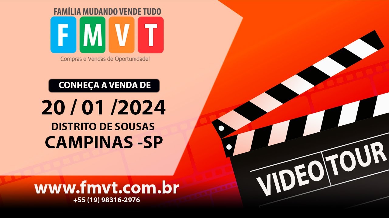 FMVT - SUPER VENDA ESPECIAL DE GARAGEM +1300 ITENS DIA 20/01/24 -SOUSAS ...