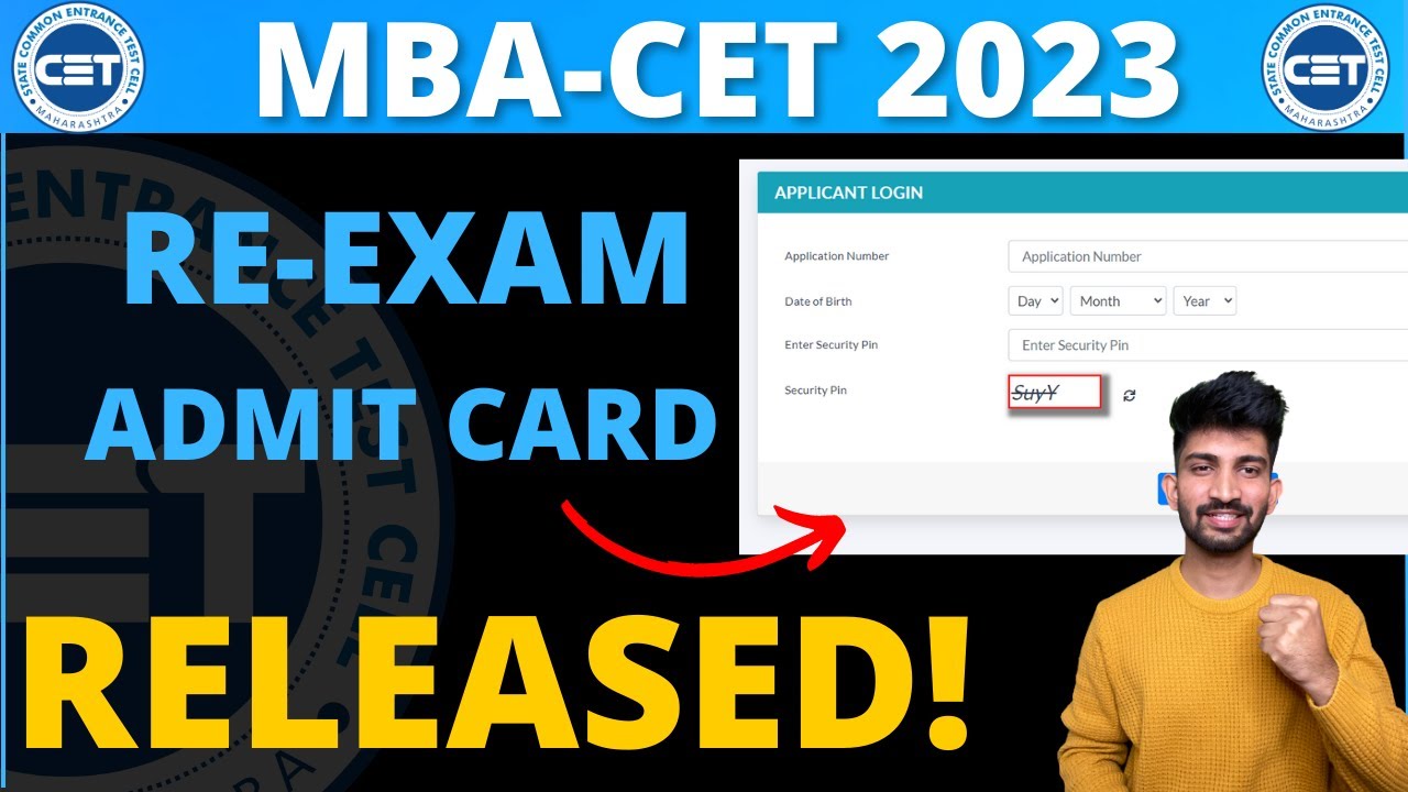 MBA CET ADMIT CARD Released🔥 | ReExam Admit Card Released 2023 - YouTube