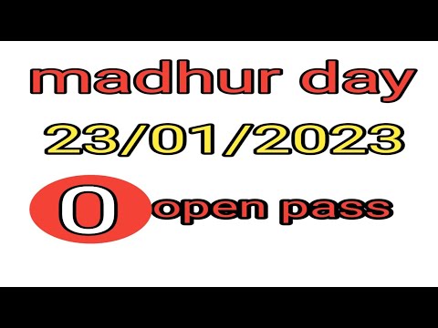 madhur day otc 23/01/2023 madhur day matka,madhur day chart,madhur ...