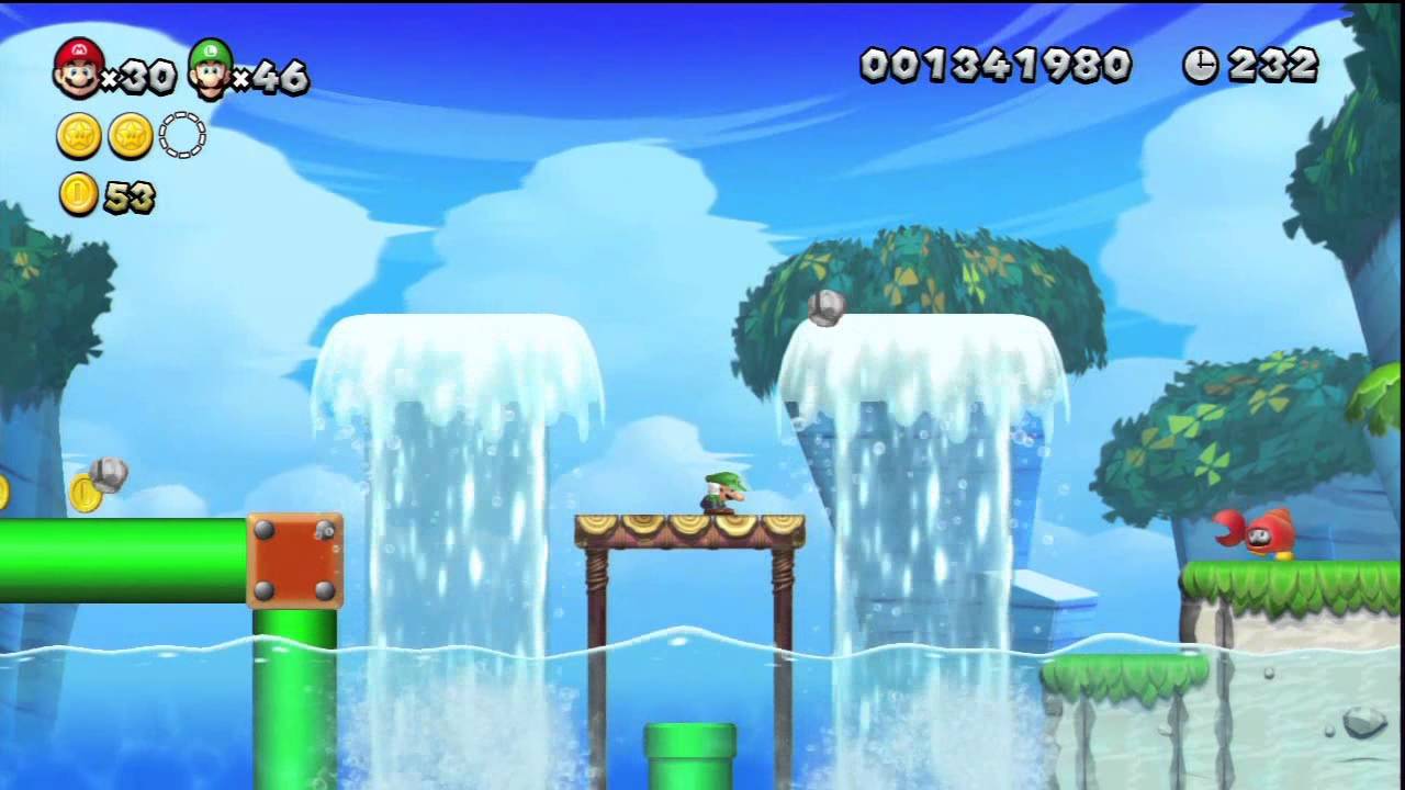 New Super Mario Bros. U - Mer Mentalo - 3-1 : Plage Mentalo - YouTube