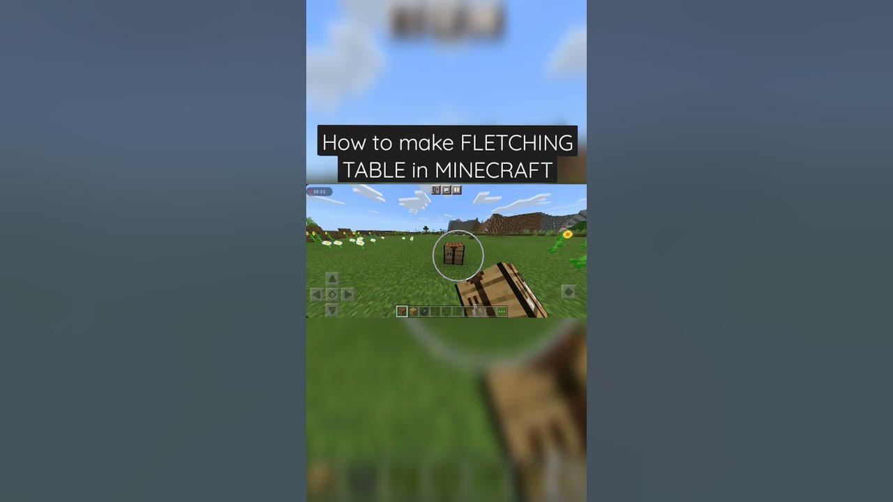 How to make FLETCHING TABLE in MINECRAFT - YouTube