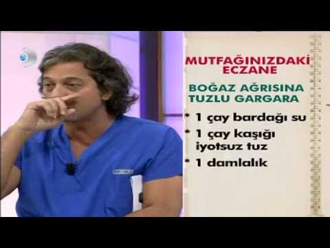 Boğaz ağrısına tuzlu su
