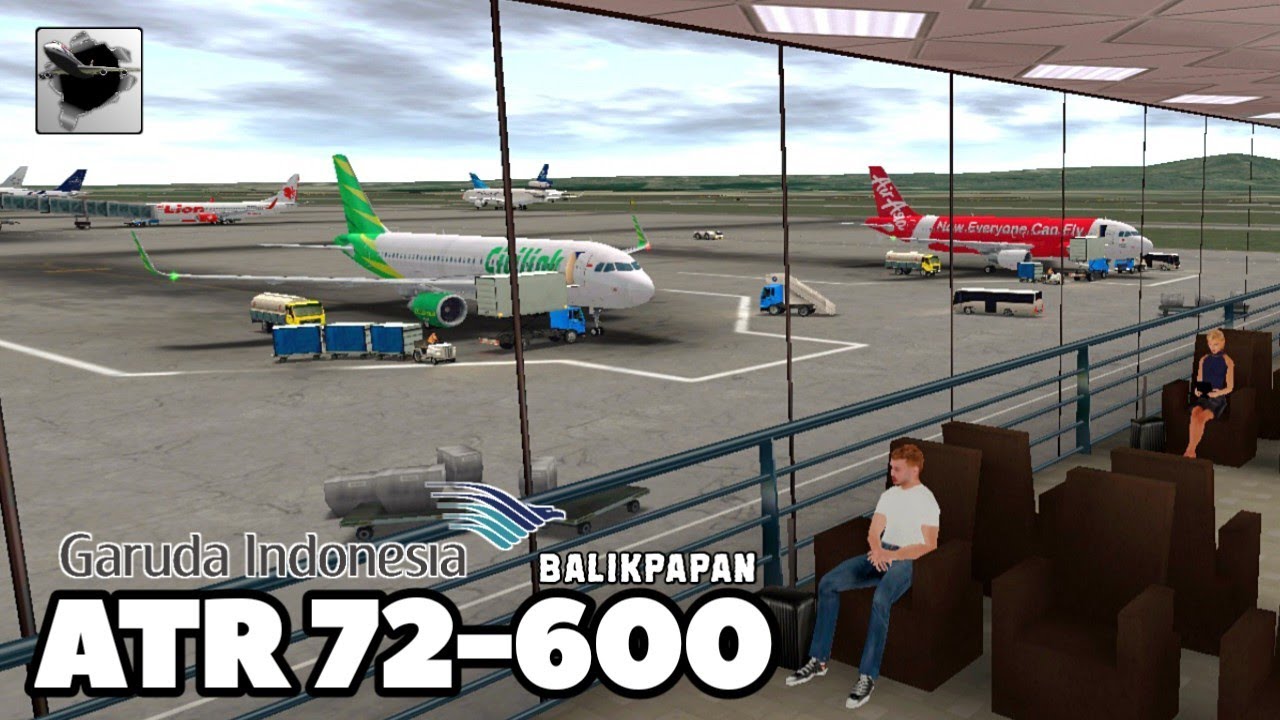 Pesawat ATR Garuda Landing di Balikpapan 🇮🇩 Unmatched Air Traffic ...