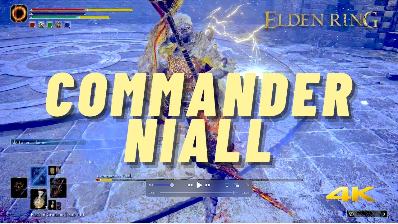 Elden Ring Commander Niall Boss Fight - YouTube