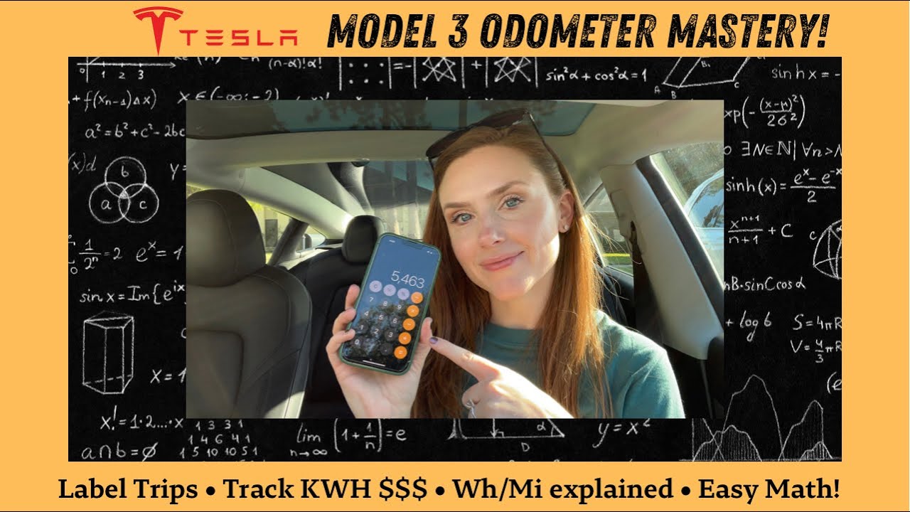 TESLA Model 3 Odometer Mastery! (Trips, KWH, Wh/Mi, Cost Calculator ...