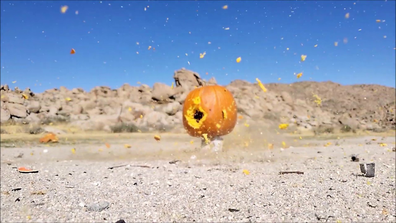 Shooting a Pumpkin in Slow Motion with my Benelli Shotgun - YouTube
