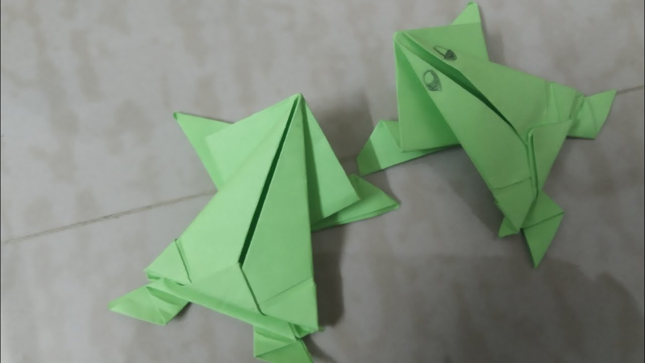 EASY DIY PAPER FOLDING 🐸FROG - YouTube