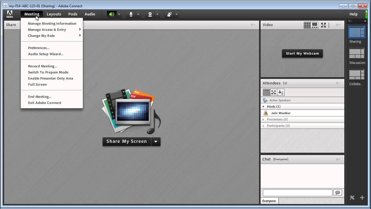 Closing and Ending Meetings Adobe Connect - YouTube
