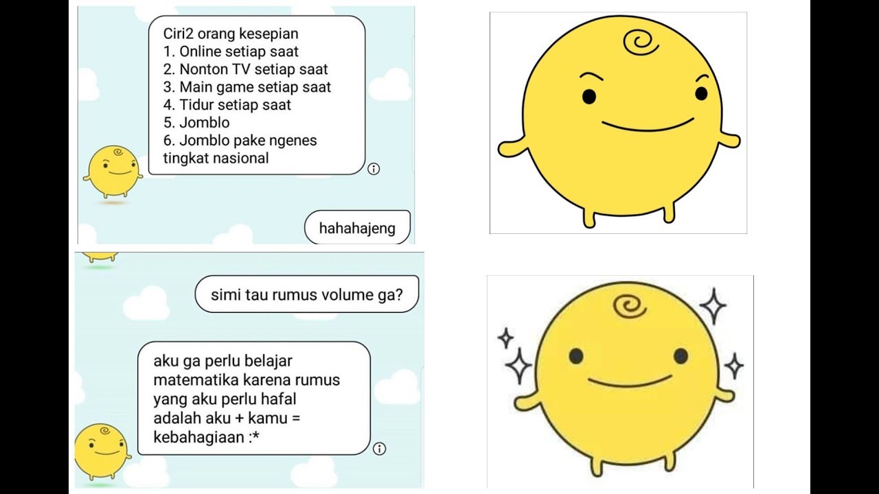 Kumpulan SS Chat Lucu dengan Simi-Simi bikin Ngakak - YouTube