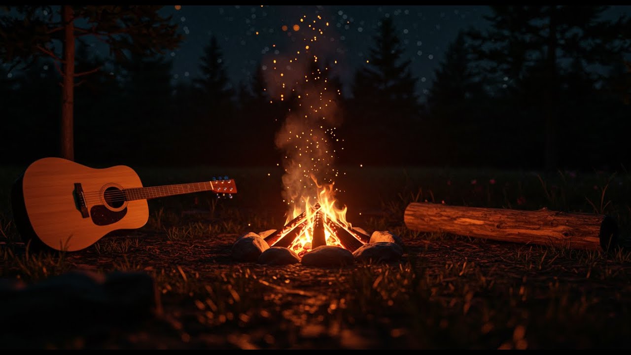 Campfire Chill | Acoustic Relaxing Night Music - YouTube