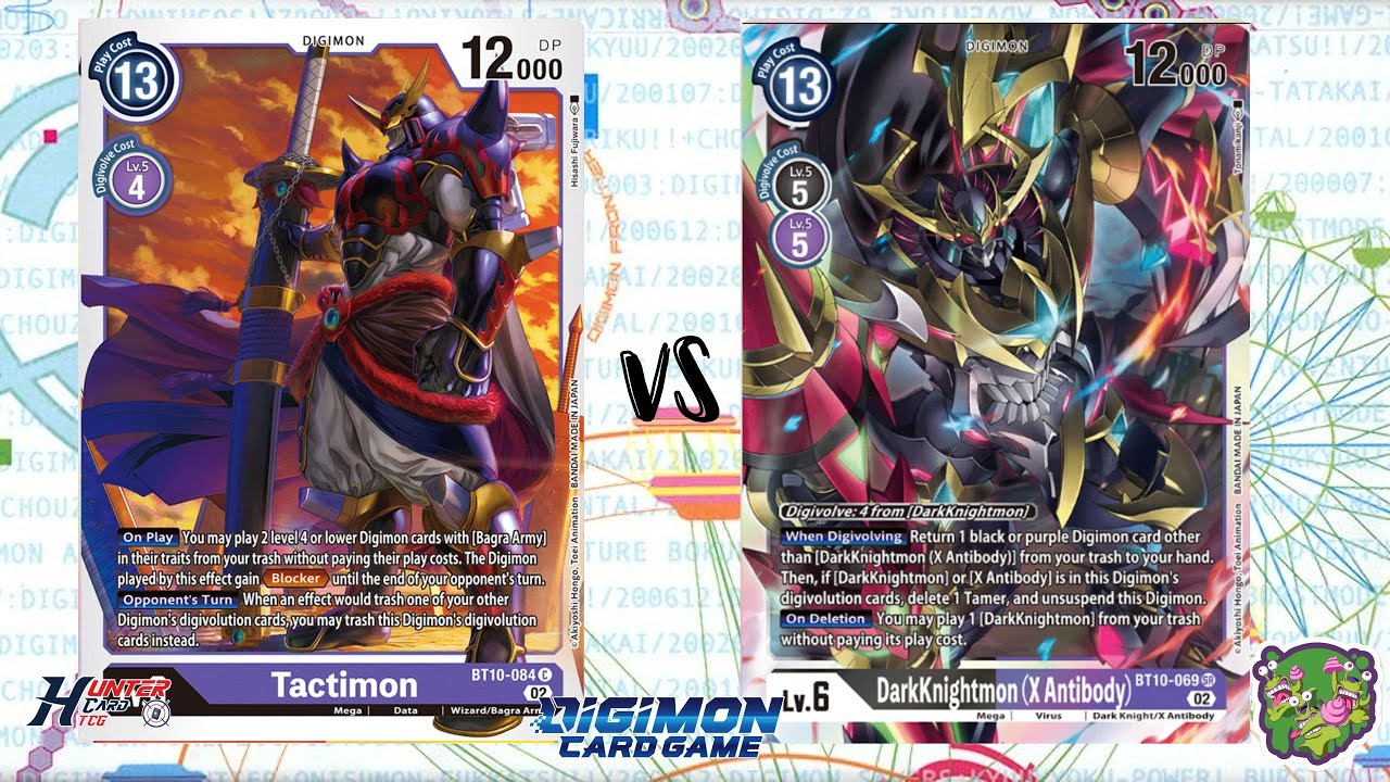 DIGIMON TCG: Bagra Army (Purple) vs DarkKnightmon X (Black) - YouTube