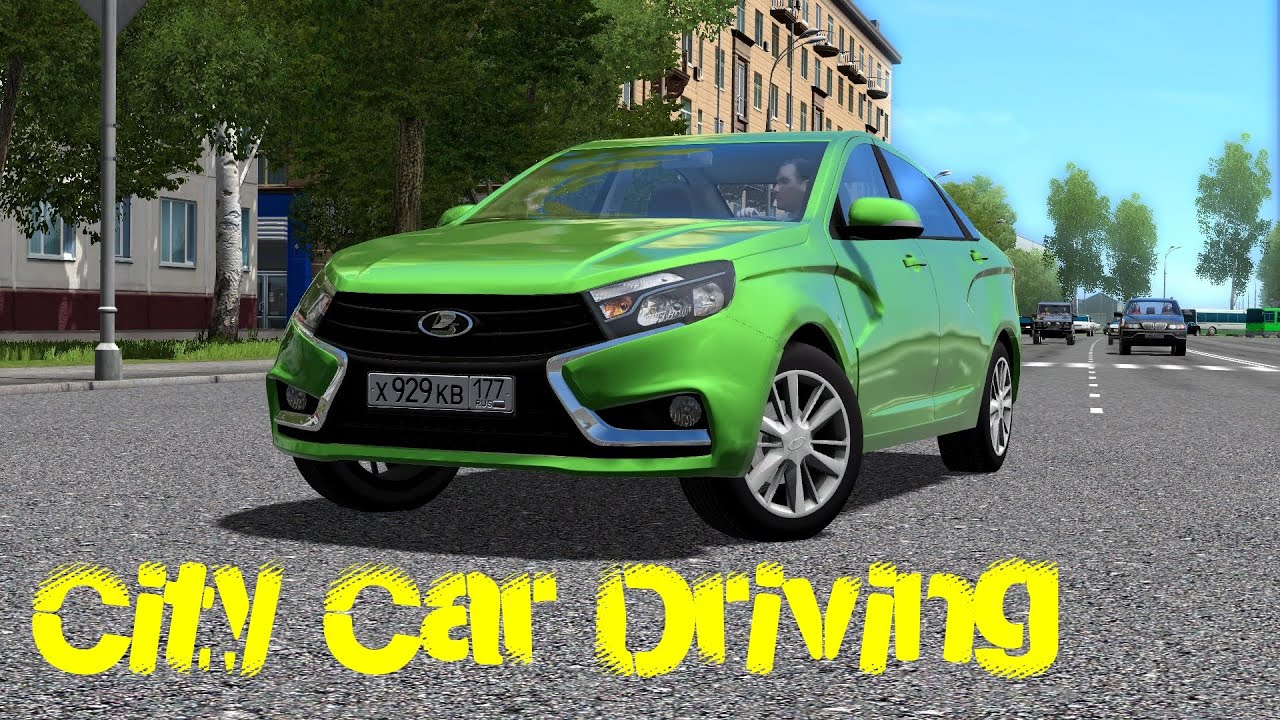 Mod LADA VESTA for City Car Driving - YouTube