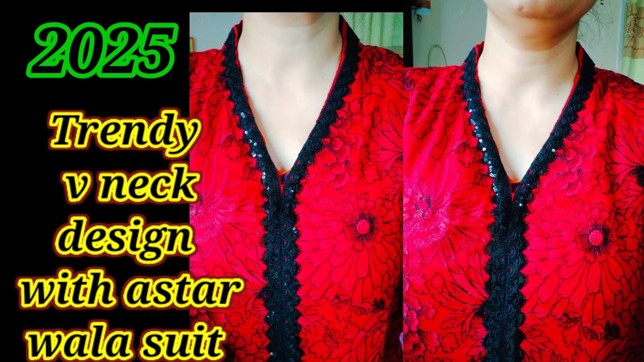 Latest Neck Design 2025 l Neck Design With Lace Cutting And Stitching ...
