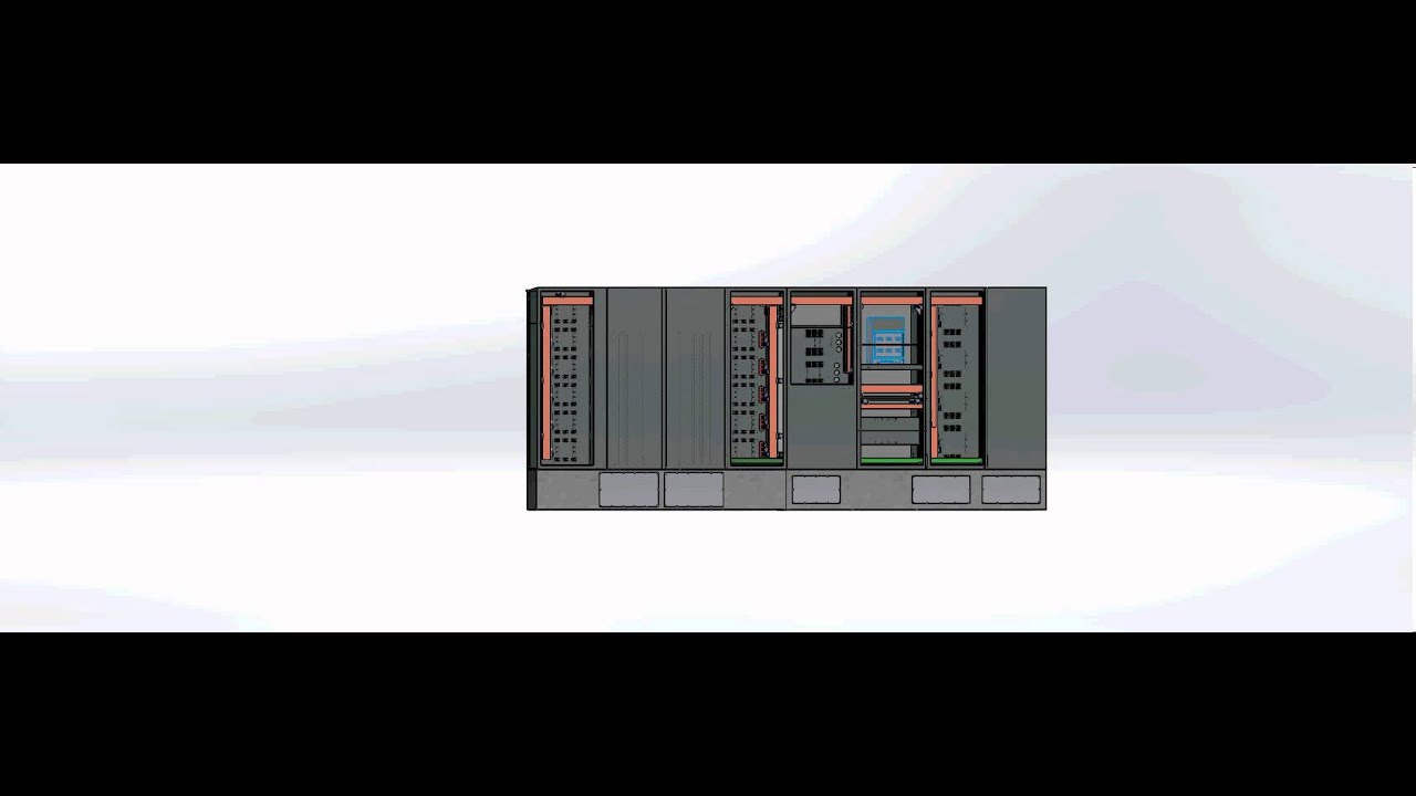 Large Main Switchboard 3D Drawing - YouTube