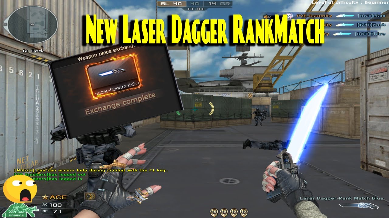CROSSFIRE PH | Laser Dagger-Rank + GAME PLAY - YouTube