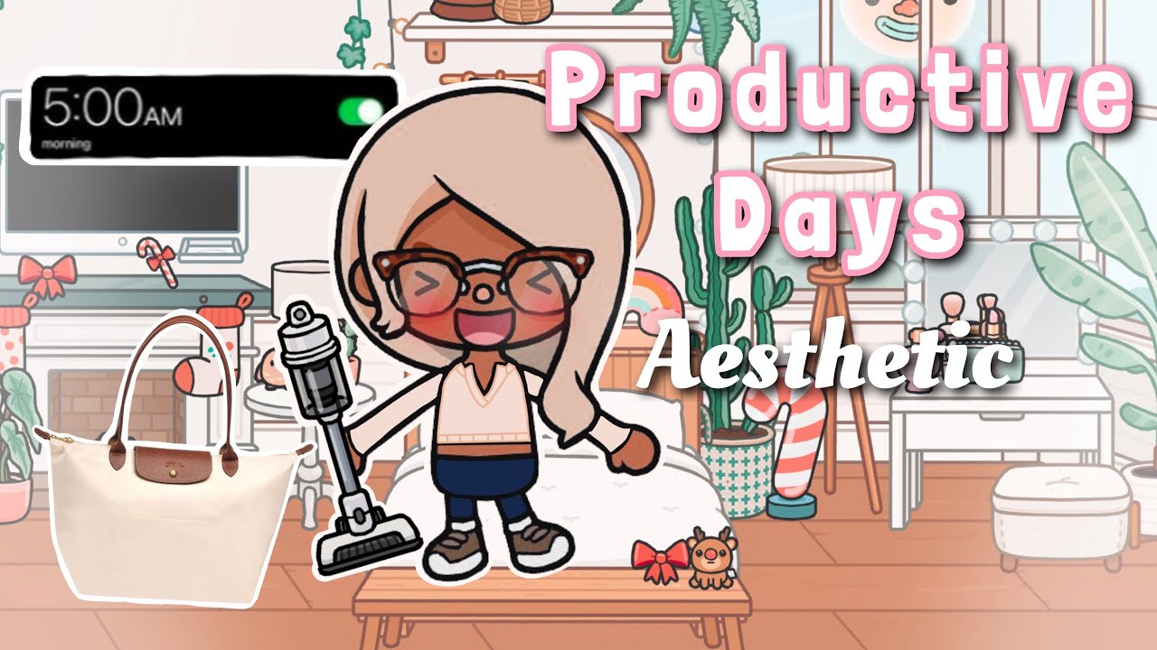 Preppy Productive Days in the life * with voice and aesthetic Toca boca ...