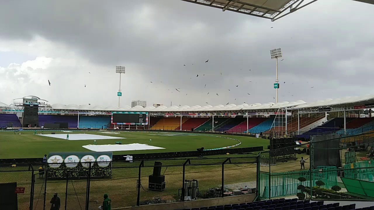 Beautiful view from #national stadium during the #Rain - YouTube