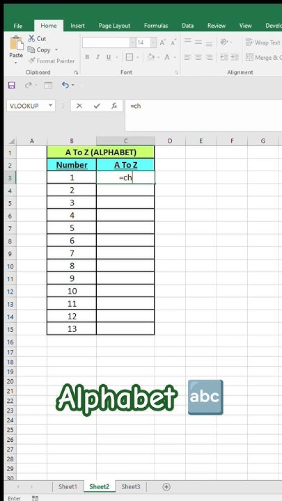 A to Z Alphabet In Excel | English Alphabet | Alphabet Series #excel #exceltutorial #shortvideo ...