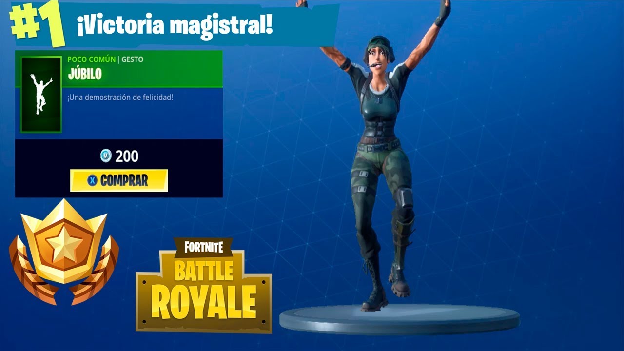 Nuevo Gesto: Júbilo | Fortnite Battle Royale - YouTube