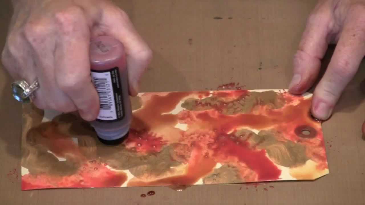 New Tim Holtz Metallic Distress Stains! by Joggles.com - YouTube