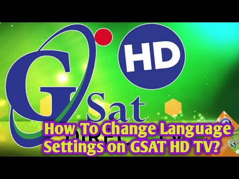 How To Change Language Settings on GSAT HD TV| Ryllstar24 - YouTube