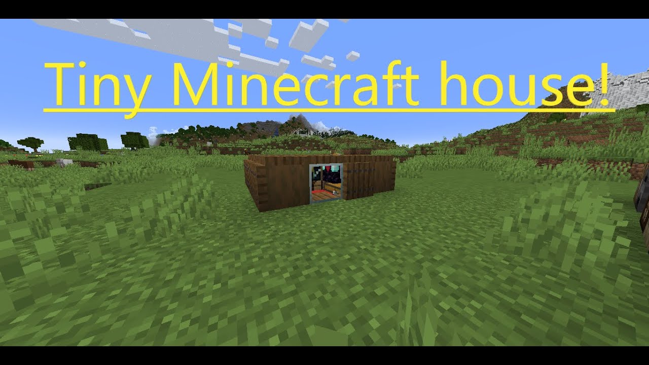 Tiny functional house in Minecraft - YouTube