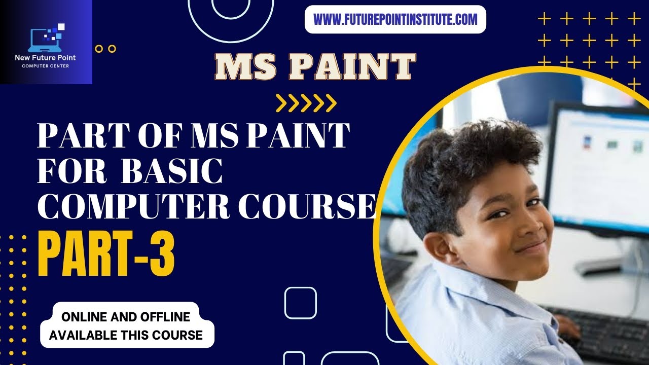 MS PAINT Of Basic Computer Part - 3 माइक्रोसॉफ्ट पेंट का बेसिक कंप्यूटर ...
