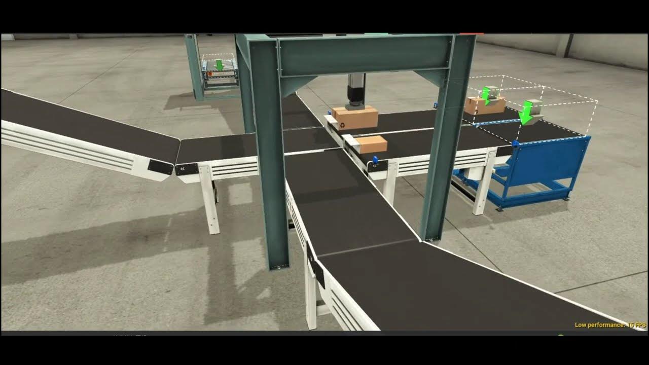 Factory I/O Simulation: Sorting & Palletizing with S7-200 SMART PLC | #factoryautomation #plc ...