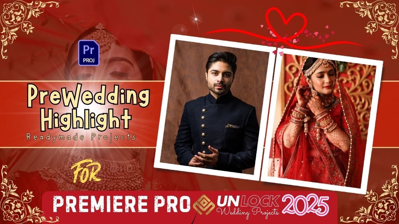 Premiere Pro Cinematic Pre Wedding Highlight Project | Download | Demo ...