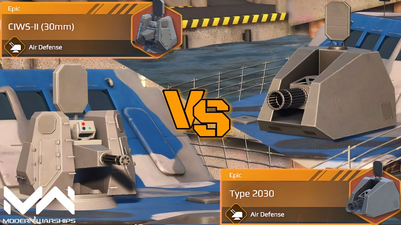 Type 2030 VS CIWS-II (30mm) | Epic Air Defense Comparison | Modern Warships - YouTube