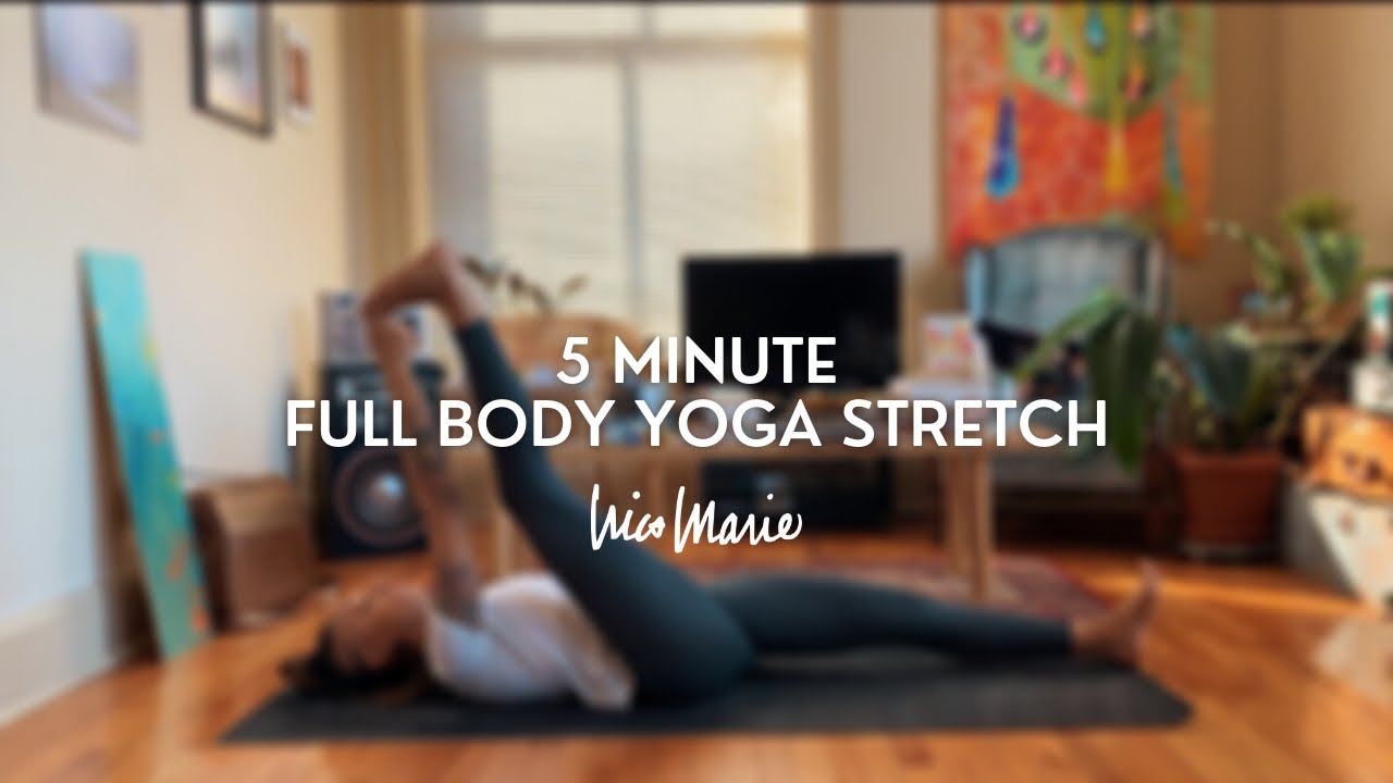 5 Minute Full Body Yoga Stretch - YouTube