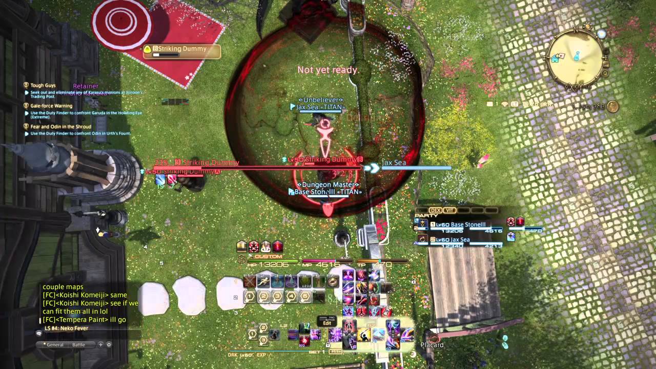 FINAL FANTASY XIV: Dark Knight current DPS rotation - YouTube