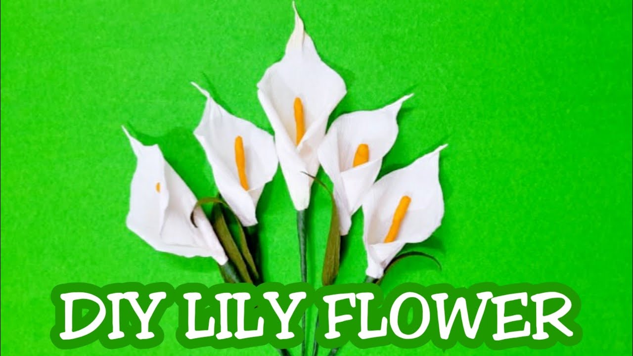How to make DIY Lily flower using duplex paper || DIY LILY FLOWER ...