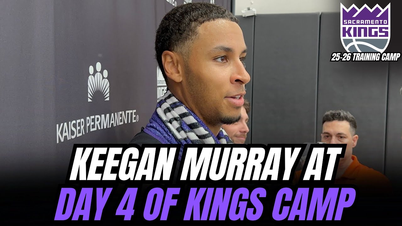 Keegan Murray after Day 4 of Kings camp - YouTube