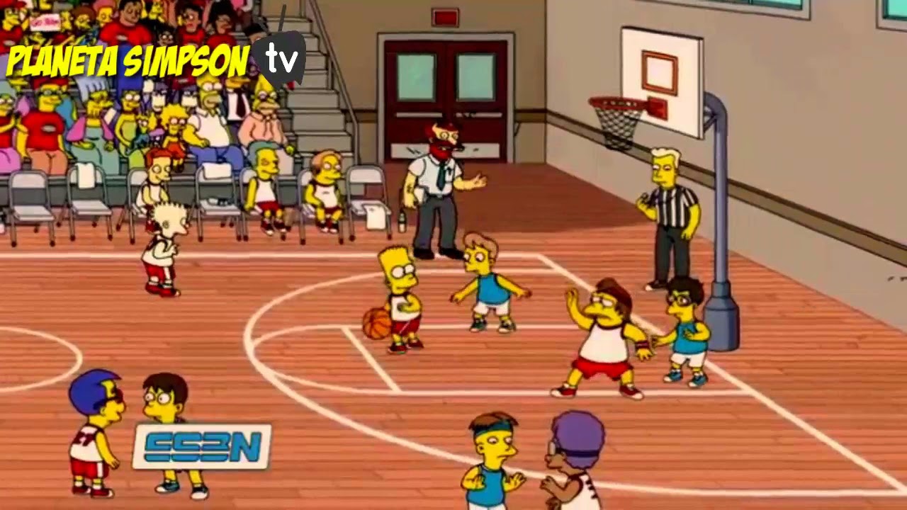 Los Simpson-Bart es Bueno en el Basketball (Part1 de 5) En español ...