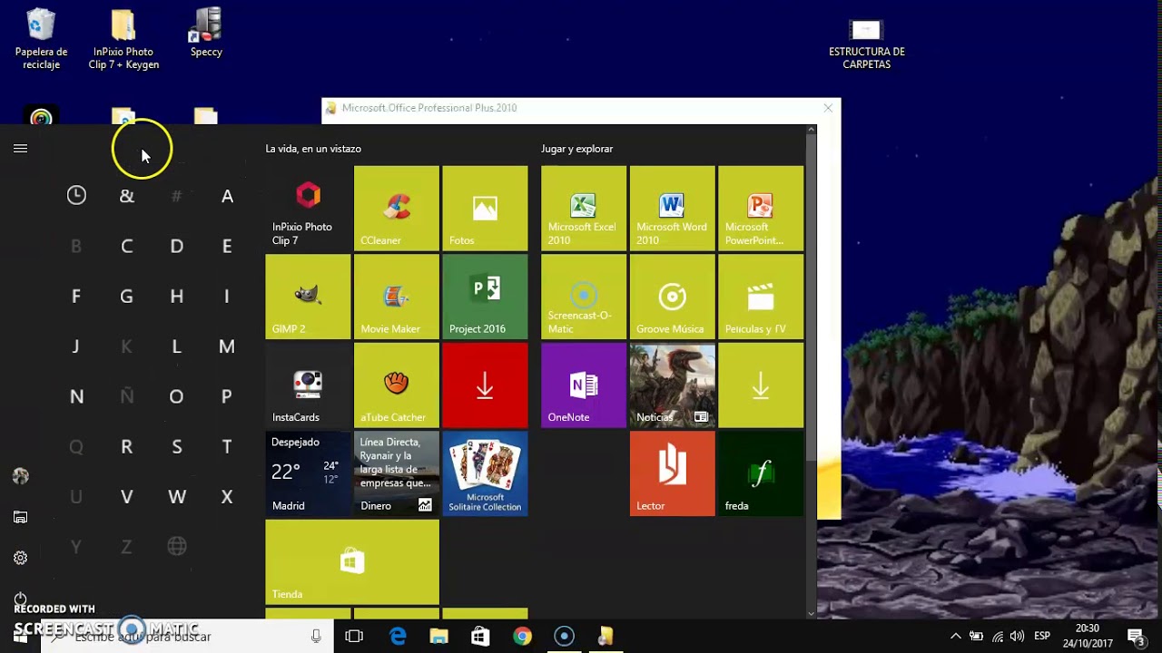 interfas de windows 10 - YouTube