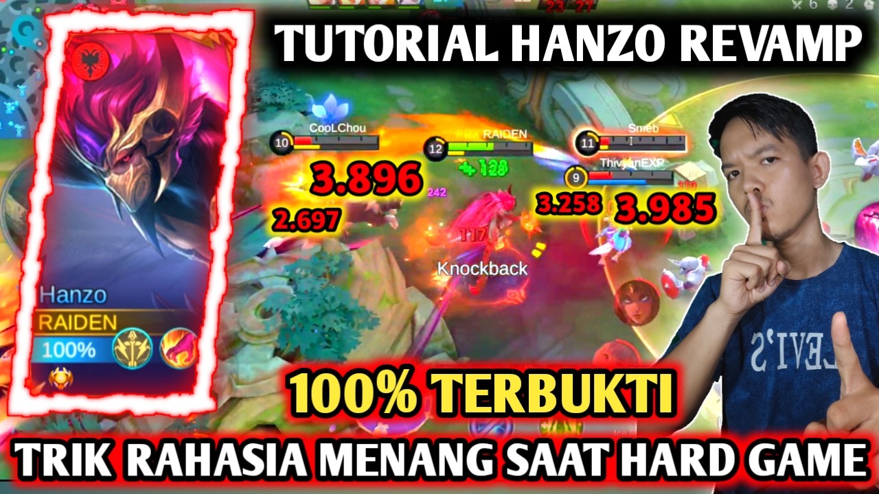 MLBB BUILD HANZO REVAMP!🔥AUTO BURST 100%🔥 HANZO REVAMP GAMEPLAY ...