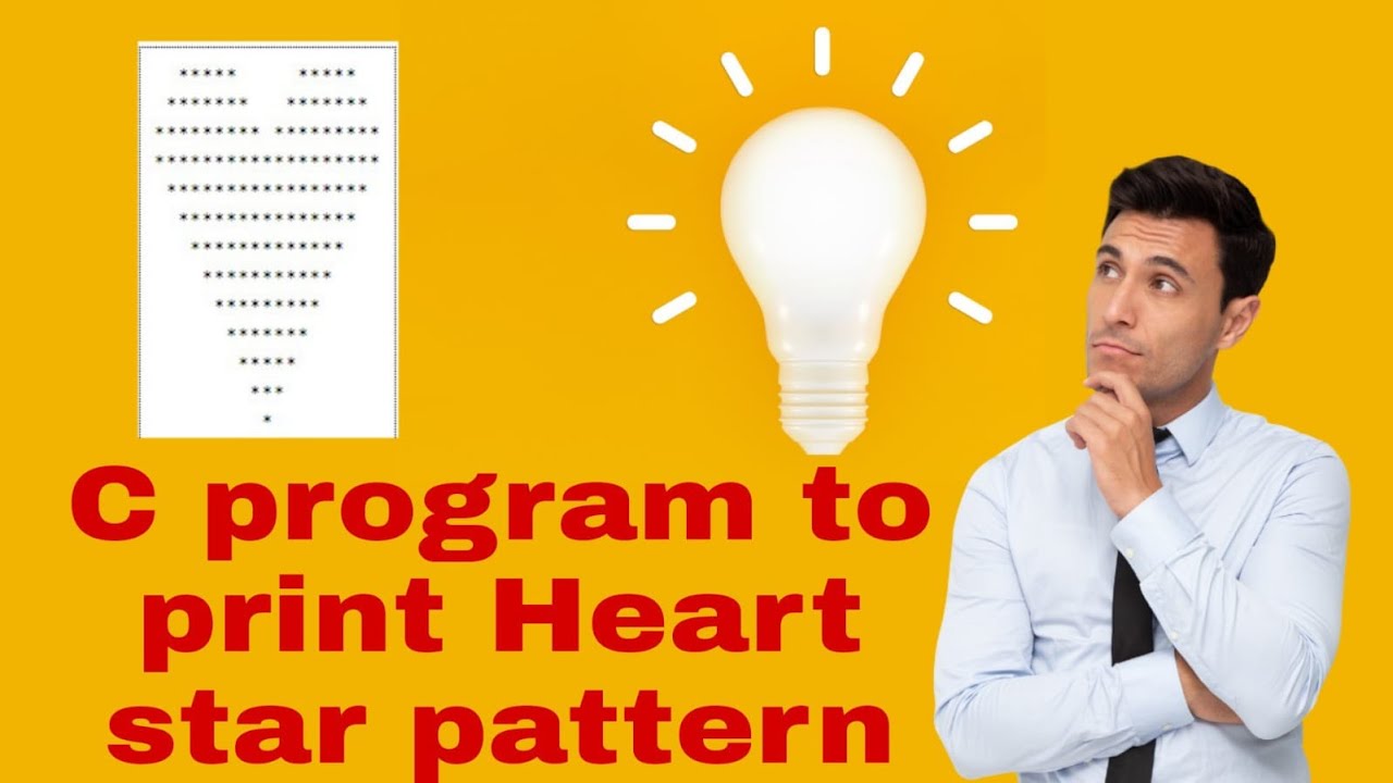C Program To Print Heart Star Pattern YouTube C Program To Print Heart Star Pattern YouTube
