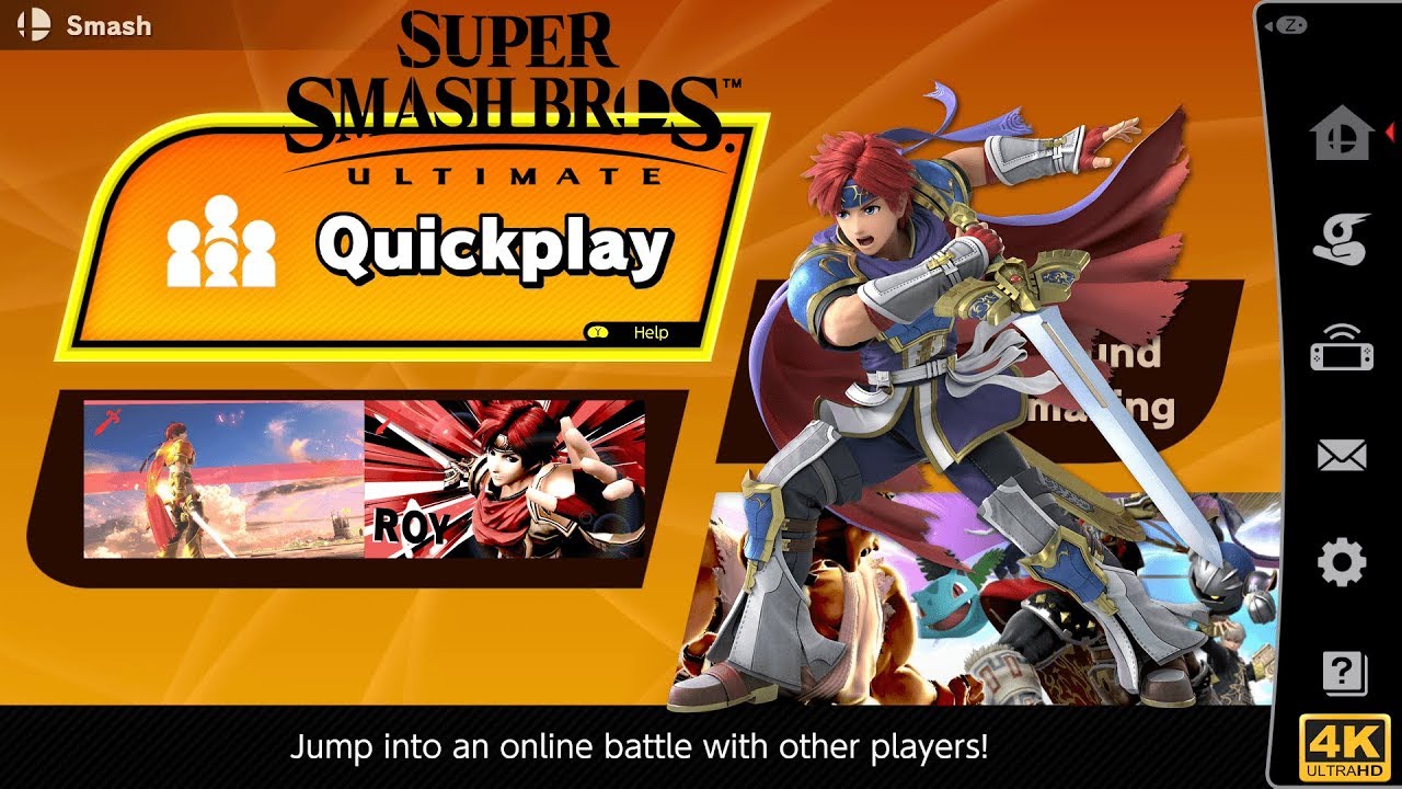 【Super Smash Bros. Ultimate】 Roy (Quickplay) Online Gameplay #1 【4K UHD ...