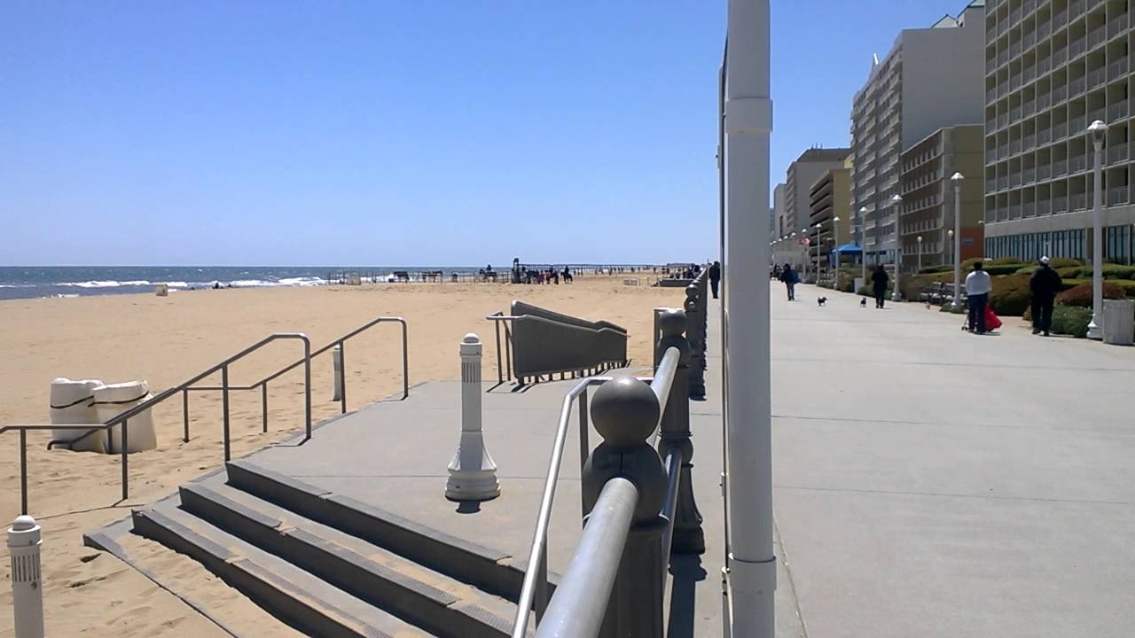 Boardwalk at Virginia Beach - Atlantic Ocean 2016 - YouTube