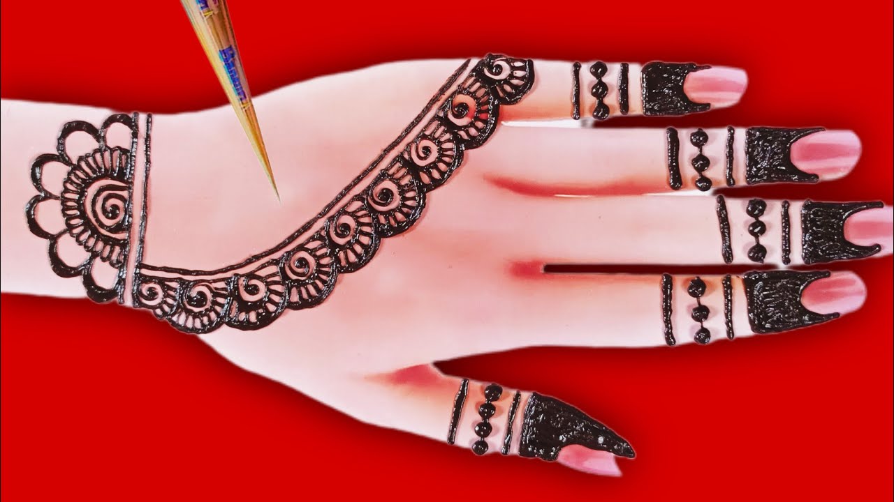 Mandhi digene | Mehndi design simple | mendini design | madhi | simple ...