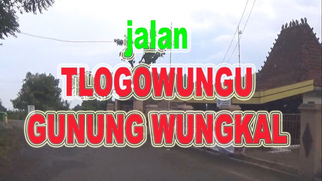 JALAN TLOGOWUNGU GUNUNG WUNGKAL - YouTube