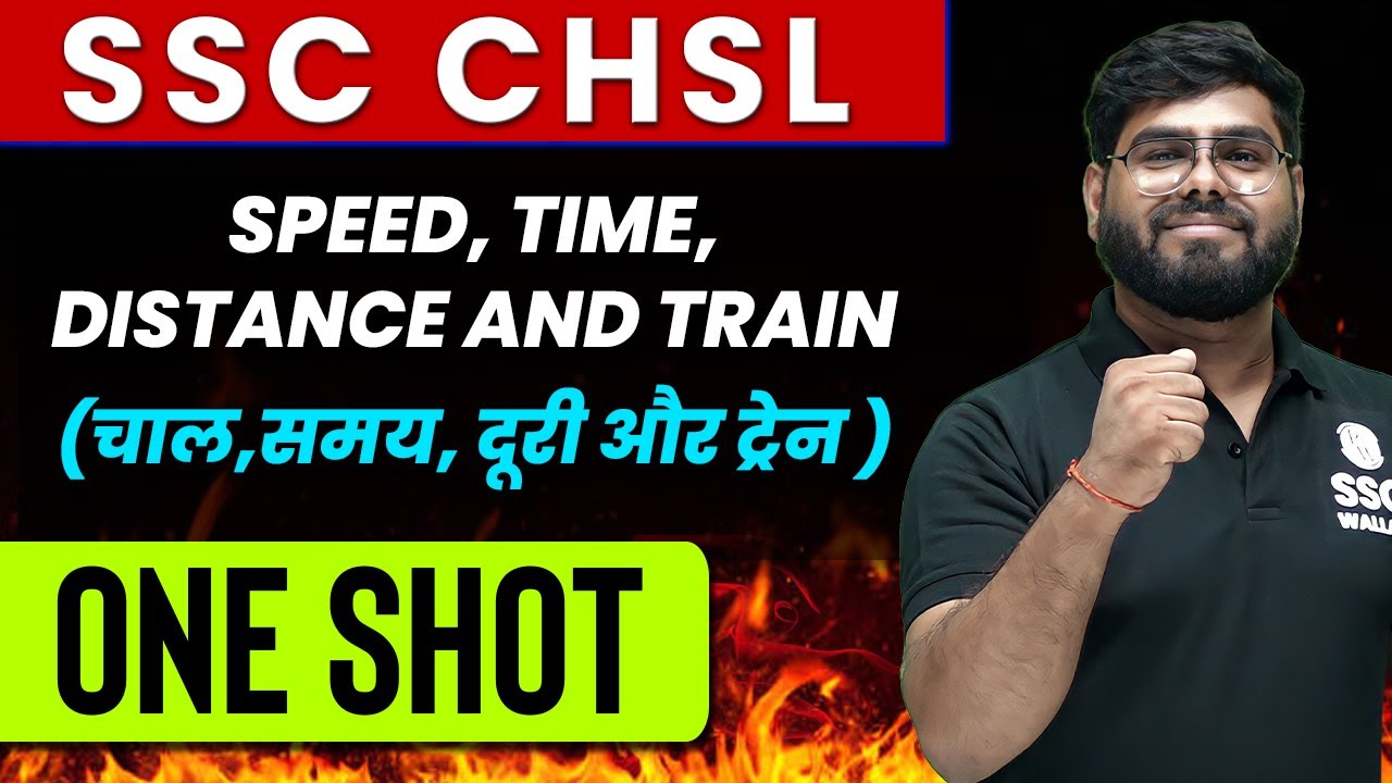 Speed, Time, Distance & Train | Maths | SSC CHSL Maths | Complete ...