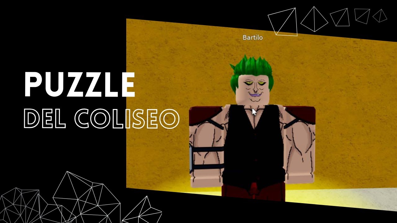 Cómo realizar el puzzle del coliseo o barlito|Blox fruits - YouTube