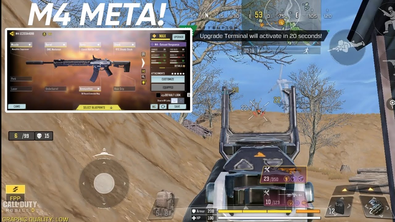 Best M4 Gunsmith Meta! | Call Of Duty Mobile Battle Royale Solo vs ...