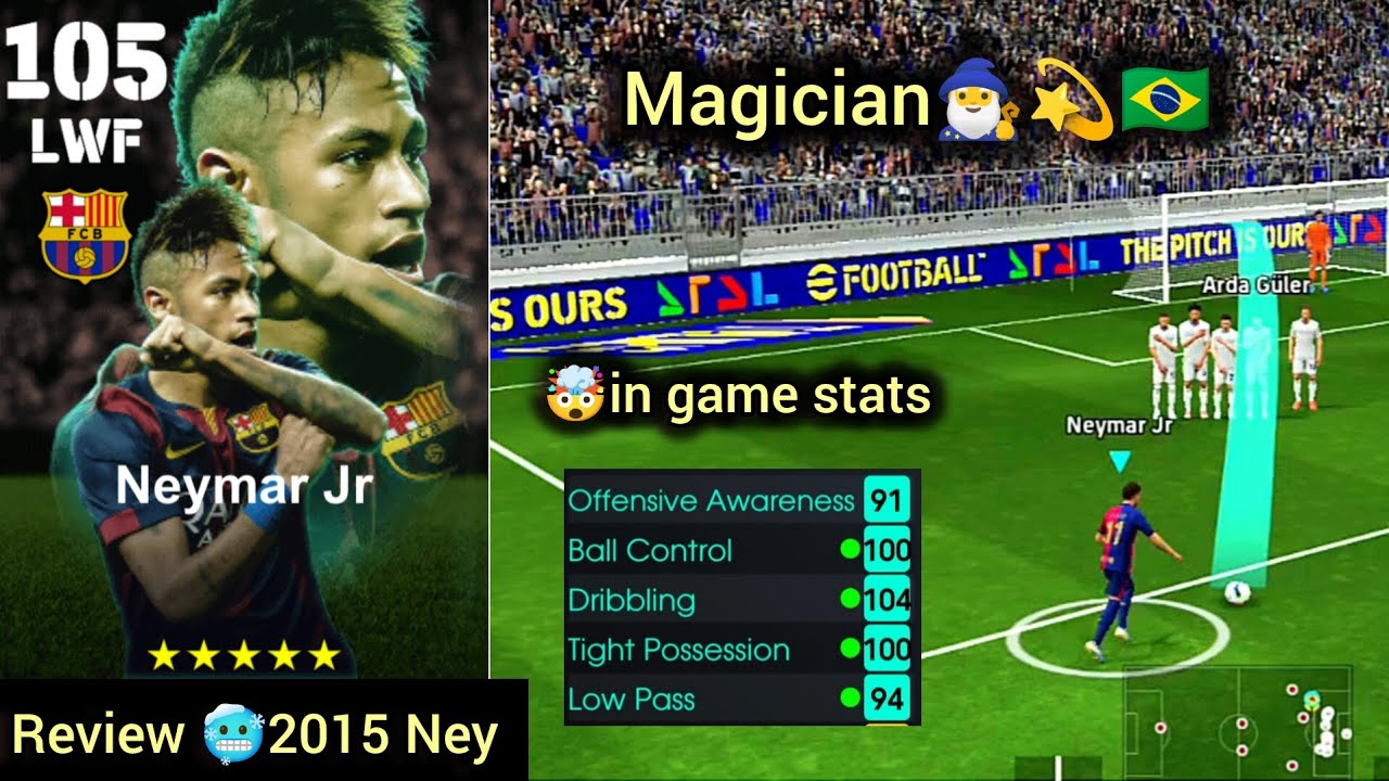 105 neymar 🧙‍♂️🇧🇷⚡ 2015 ucl winner reveiw #efootball #msn #pes - YouTube