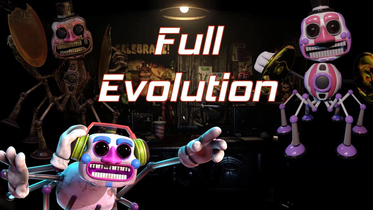 FNaF Music Man Full Evolution - YouTube