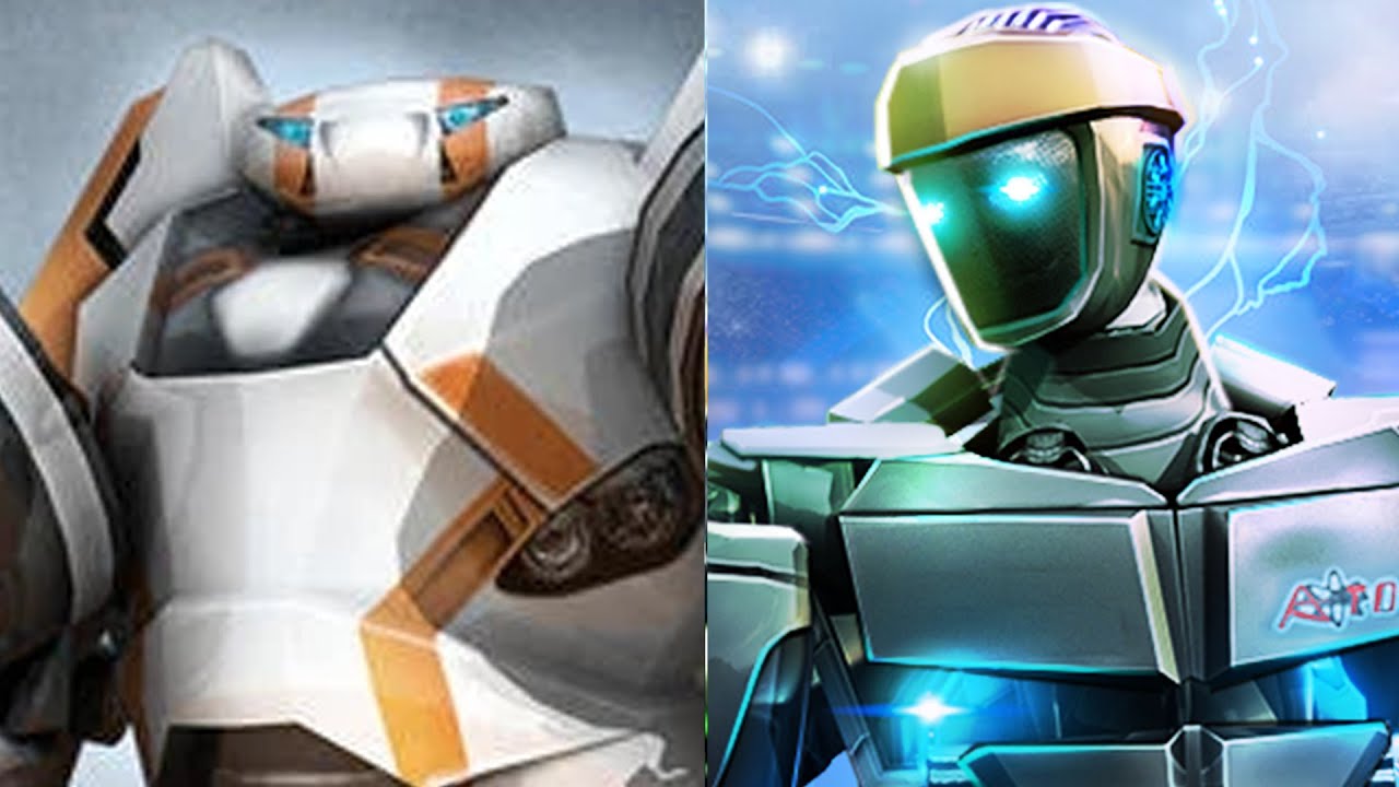 REAL STEEL WRB Nitro VS Bluebot & Sarge & Fat Boy & Gridlock & Nitro ...